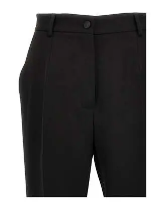 Dolce & Gabbana High-waisted Tuxedo Wool Gabardine Pants