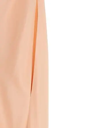 Max Mara Managua Silk Midi Dress With Cape Effect - Pink
