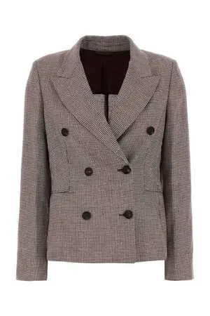 Brunello Cucinelli Embroidered Jersey Blazer - Multicolor