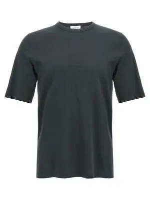 Saint Laurent Logo Embroidery T-shirt - Black