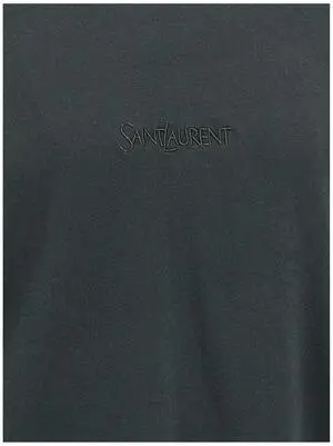 Saint Laurent Logo Embroidery T-shirt