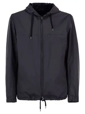 Herno Technical Windbreaker With Adjustable Hood