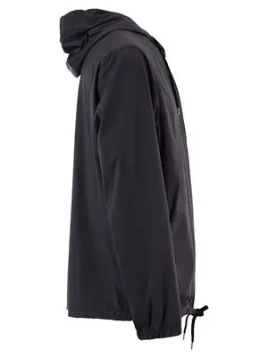 Herno Technical Windbreaker With Adjustable Hood