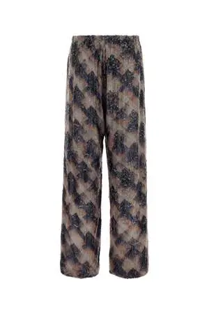 Dries Van Noten Embellished Viscose Wide-leg Pant - Multicolor