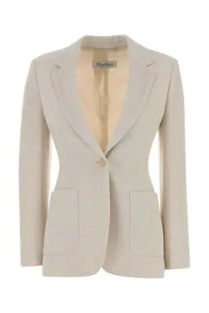 Max Mara Sand Jersey Utilitia Blazer