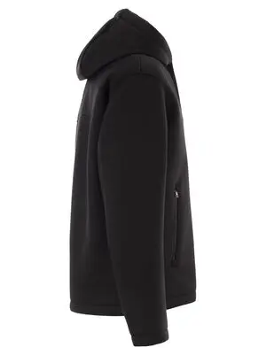 Herno 3-layer Scuba Hooded Jacket With Quilted Padding
