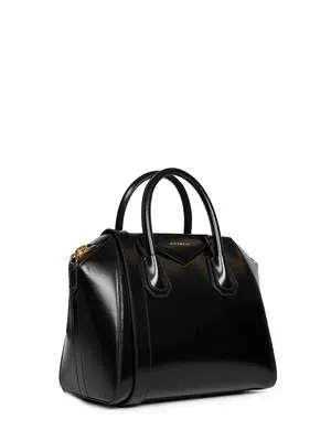 Givenchy Antigona Small Handbag In Black Box Calf Leather - Multicolor