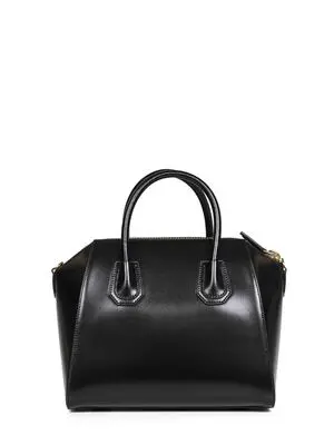 Givenchy Antigona Small Handbag In Black Box Calf Leather - Multicolor