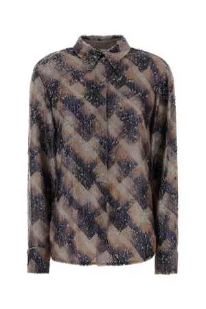 Dries Van Noten Embellished Viscose Shirt - Multicolor