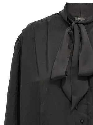 Balenciaga Double Sleeve Technical Crêpe Shirt