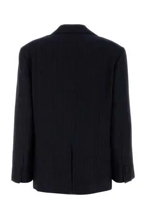 Dries Van Noten Embroidered Wool Blend Blazer