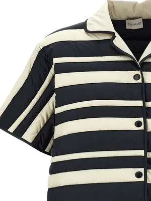 Moncler Striped Technical Fabric Shirt