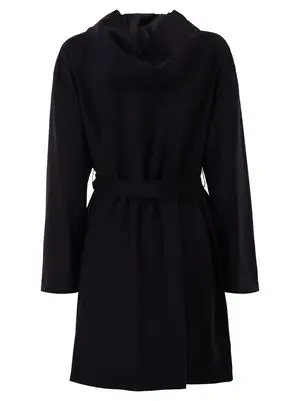 Herno Reversible Hooded Coat In Stretch Wool And Nylon