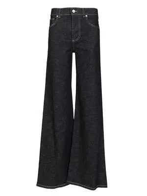Marni Wide-leg Jeans With Embroidered Logo