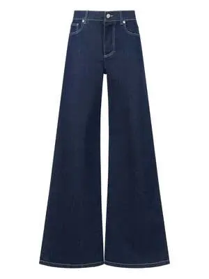Marni Wide-leg Jeans With Embroidered Logo