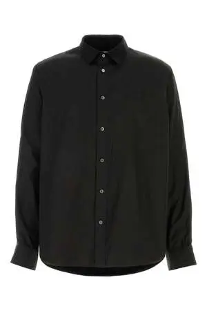 Sacai Poplin And Oxford Shirt - Black