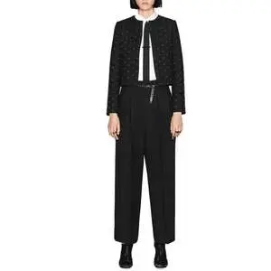 Dior Wool And Silk Blend Belted Trousers