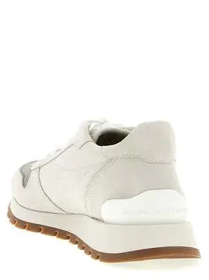 Brunello Cucinelli Monile Suede Sneakers - Green