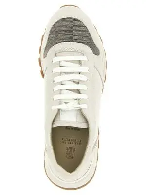 Brunello Cucinelli Monile Suede Sneakers - Green