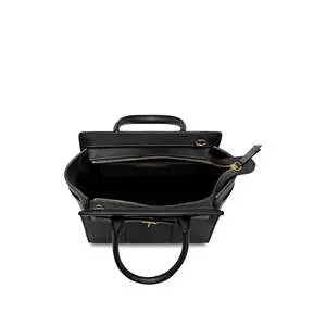 Mulberry Leather Tote Bag - Black