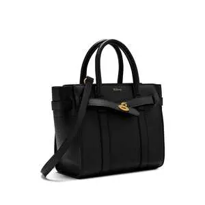 Mulberry Leather Tote Bag - Black