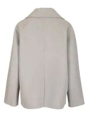 Max Mara Margot Wool Drap Jacket - Blue