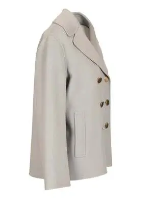 Max Mara Margot Wool Drap Jacket - Blue