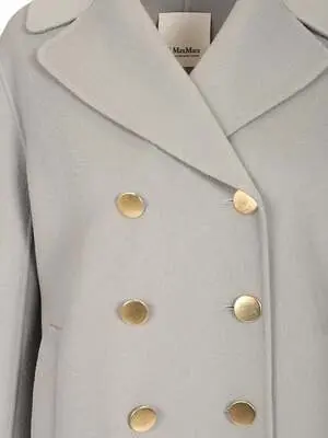 Max Mara Margot Wool Drap Jacket - Blue