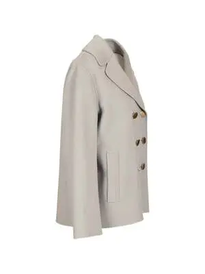 Max Mara Margot Wool Drap Jacket - Blue