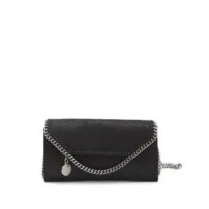 Stella McCartney Chain Strap Wallet - Black