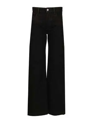 Attico Cotton Jeans - Black