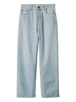Miu Miu Chambray Denim Trousers - Blue
