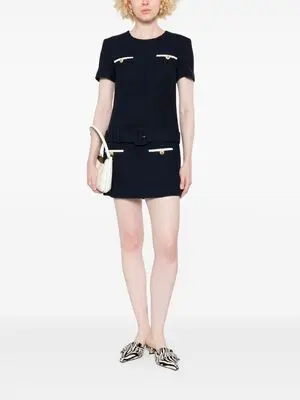 SELF-PORTRAIT Boucle Mini Dress - Multicolor