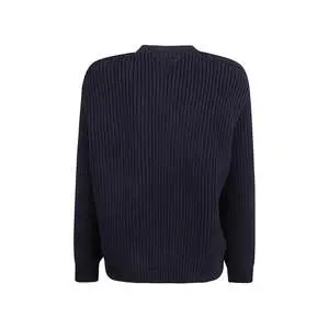 Prada Ribbed Cotton V-neck Cardigan