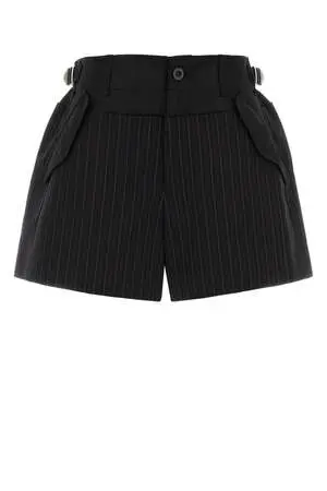 Sacai Embroidered Polyester Blend Shorts