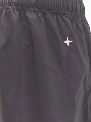 Stone Island Nylon Bermuda Shorts With Embroidered Logo