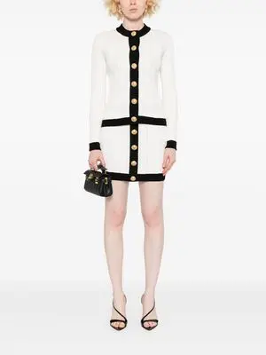 Balmain Knitted Buttoned Mini Skirt