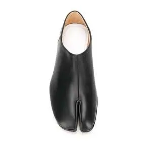 MAISON MARGIELA Leather Tabi Slip-on Loafers - Black