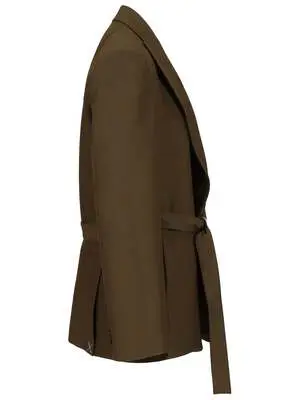 Loewe Tailored Belted Jacket With Notch Lapels