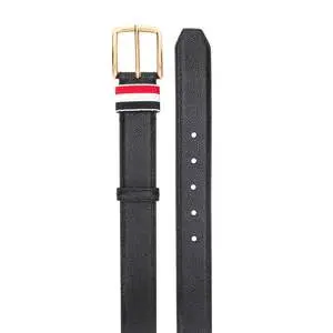 Thom Browne Calf Leather Belt With Striped Loop