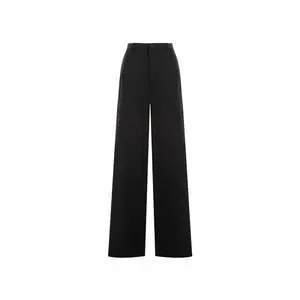 Balenciaga Wool Flared Trousers - Black