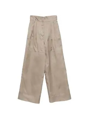 Alberta Ferretti Organza Palazzo Pants