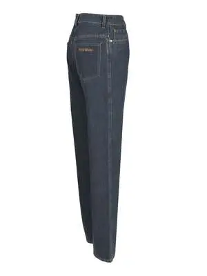 Miu Miu Straight-leg Denim Trousers - Blue