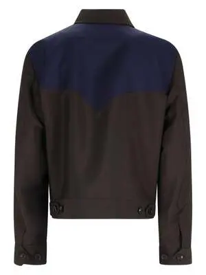 Versace Wool And Mohair Zip Jacket
