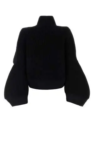 Sacai Wool Cardigan With Layered Striped Shirt
