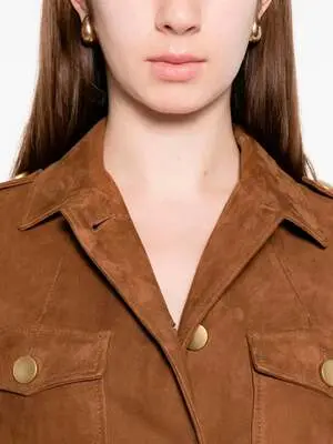 Tagliatore Belted Suede Jacket