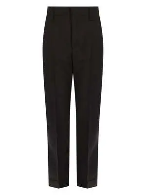 Versace Wool And Mohair Trousers - Brown