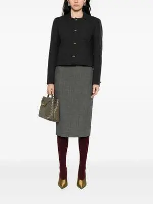 Bottega Veneta Lightweight Cotton Jacket With Knot Button Fastening
