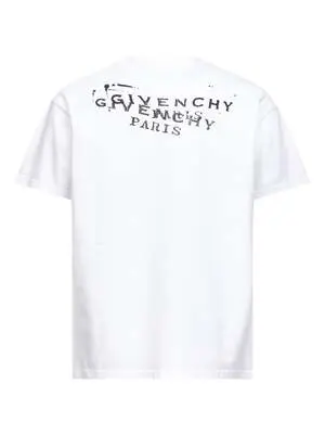 Givenchy White Stamp Print T-shirt - Multicolor