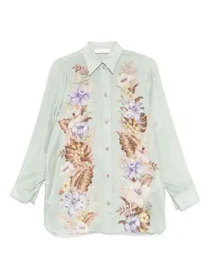 Zimmermann Printed Silk Shirt - Multicolor